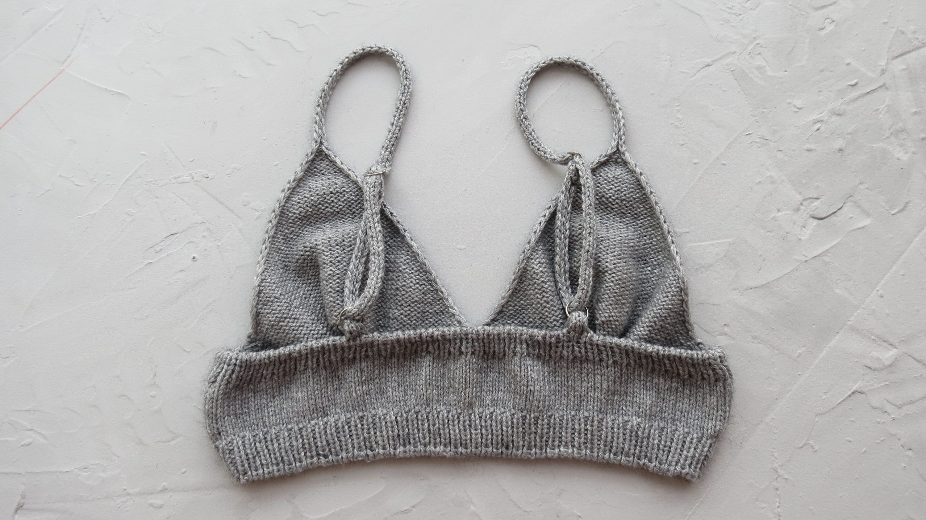 Pure Merino Wool Knitted Bralette, Hand Knit Bra, Wool Crop Top, Women ...