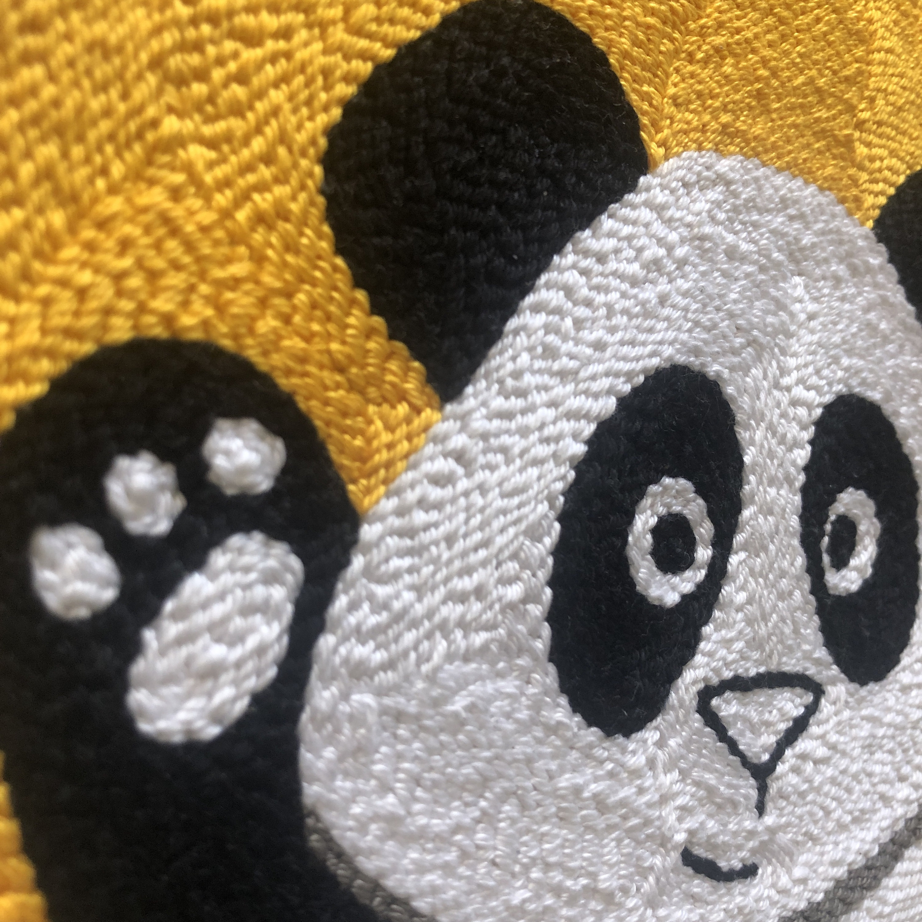 Panda Punch Needle Pattern PDF Beginner Pattern How to | Etsy