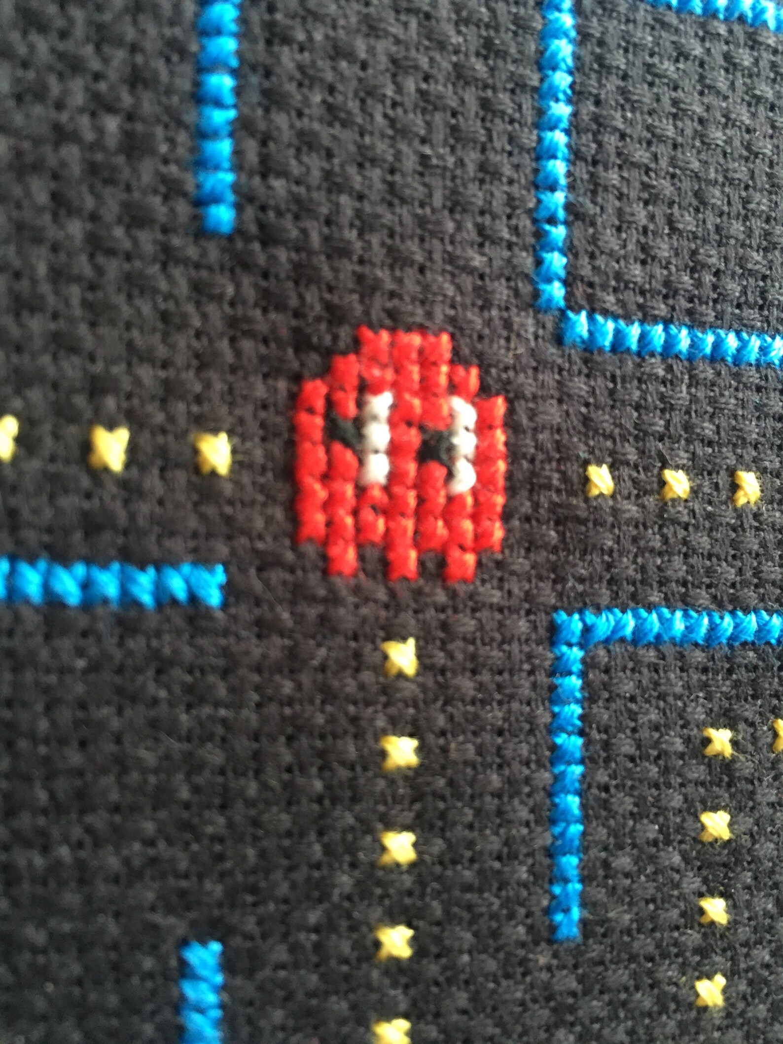 Pac Man Cross Stitch Pattern Modern Cross Stitch Beginner - Etsy