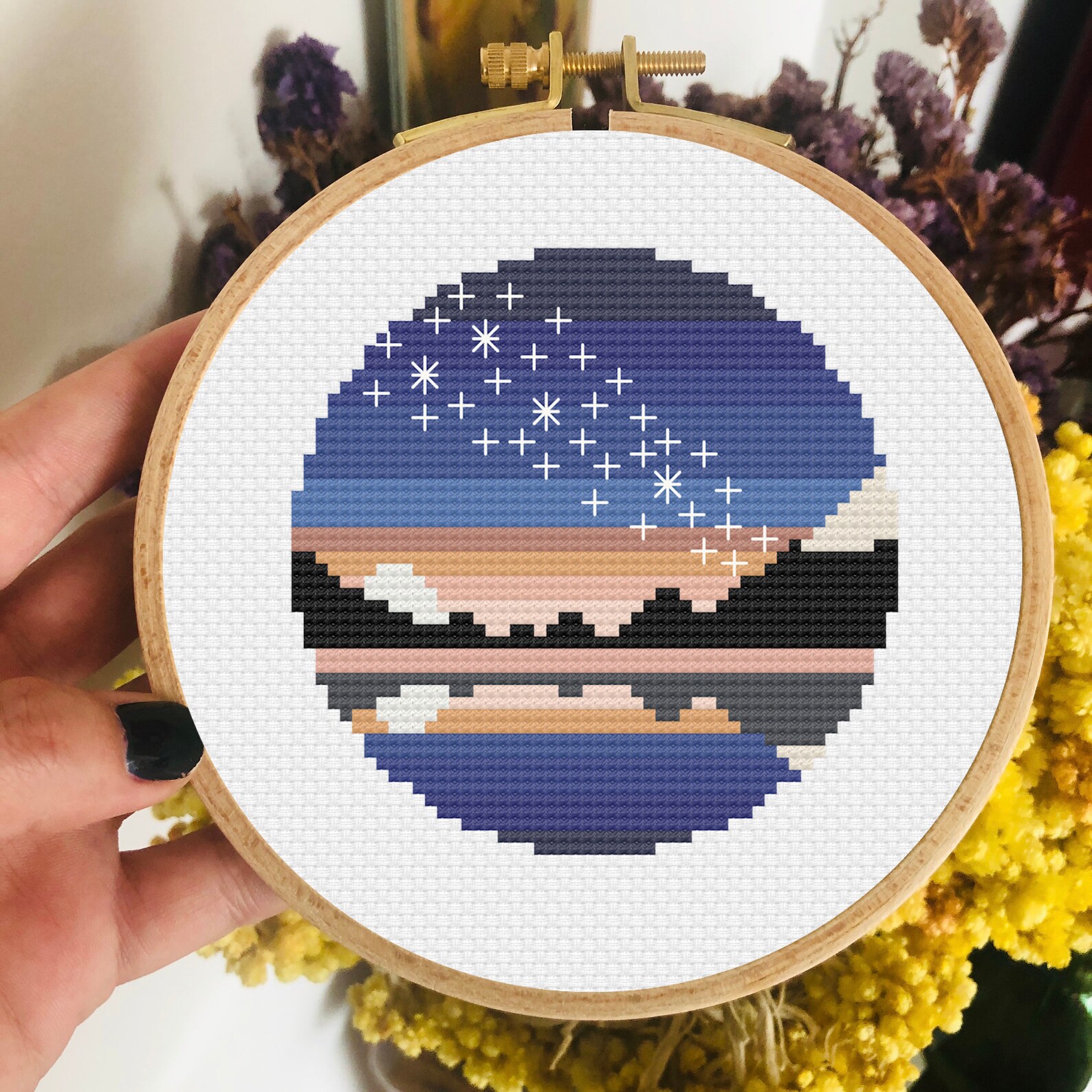 Sky Cross Stitch Pattern Milkyway Cross Stitch Beginner | Etsy