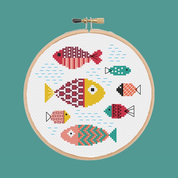 Fish Cross Stitch Pattern - Etsy