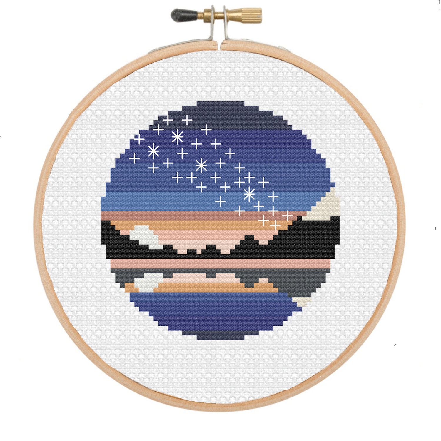 Sky cross stitch pattern Milkyway cross stitch beginner | Etsy