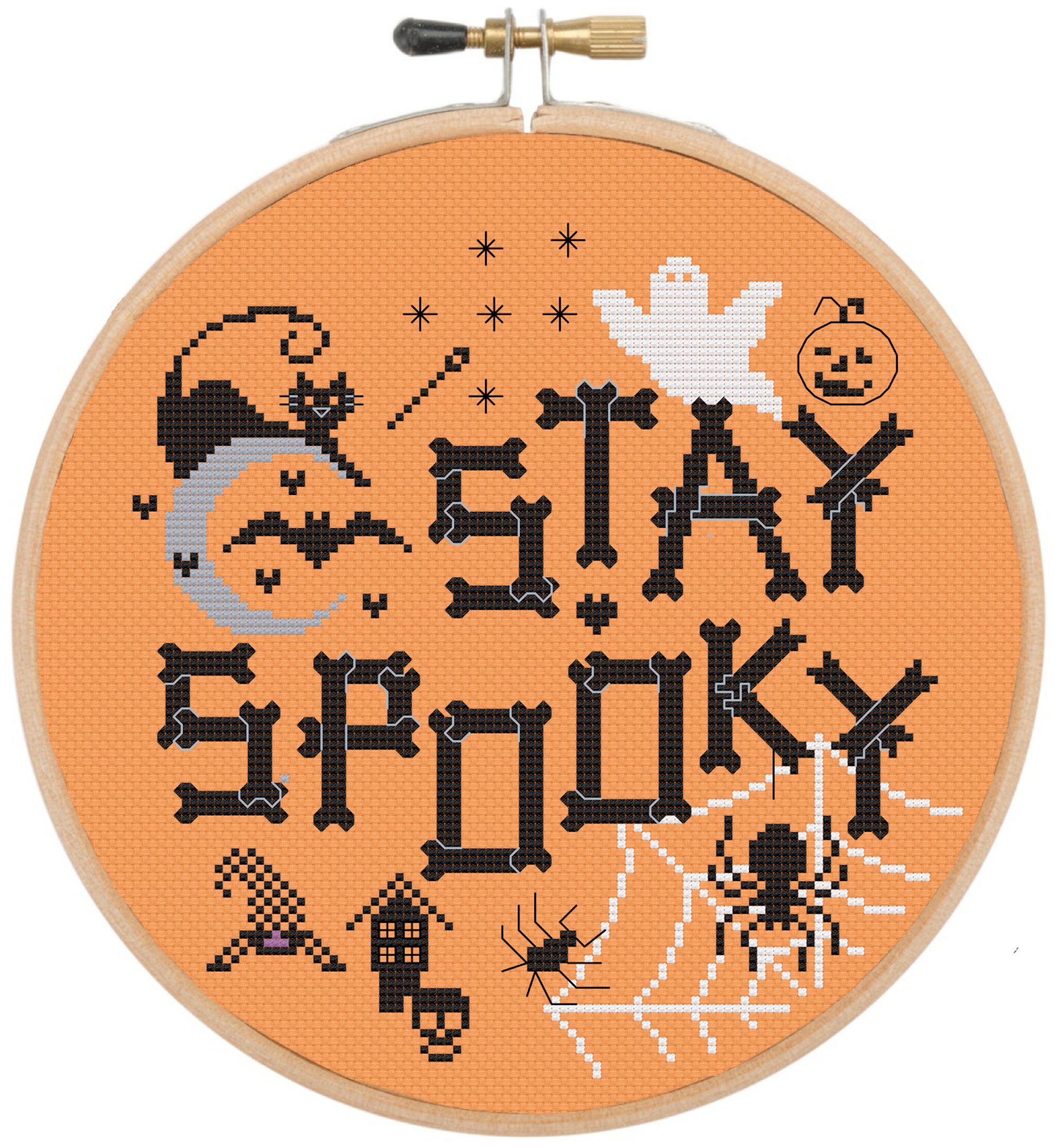 Halloween Cross Stitch Pattern Modern Cross Stitch | Etsy