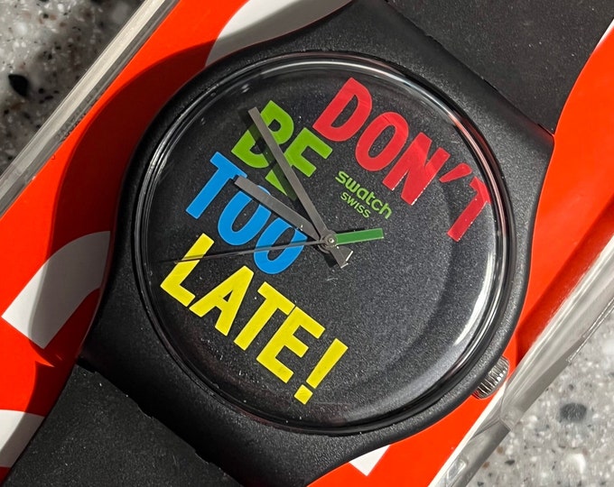 1986, VERY EARLY Pop Swatch, BS001, 'blue Ribbon', No Strap, No Pop ...