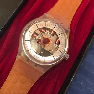 Swatch Watch Vintage Peter Gabriel “adam” Musical SLZ106 New Old Stock New in Box With Battery ...
