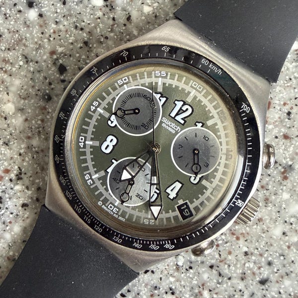 Swatch Chrono Irony - Etsy