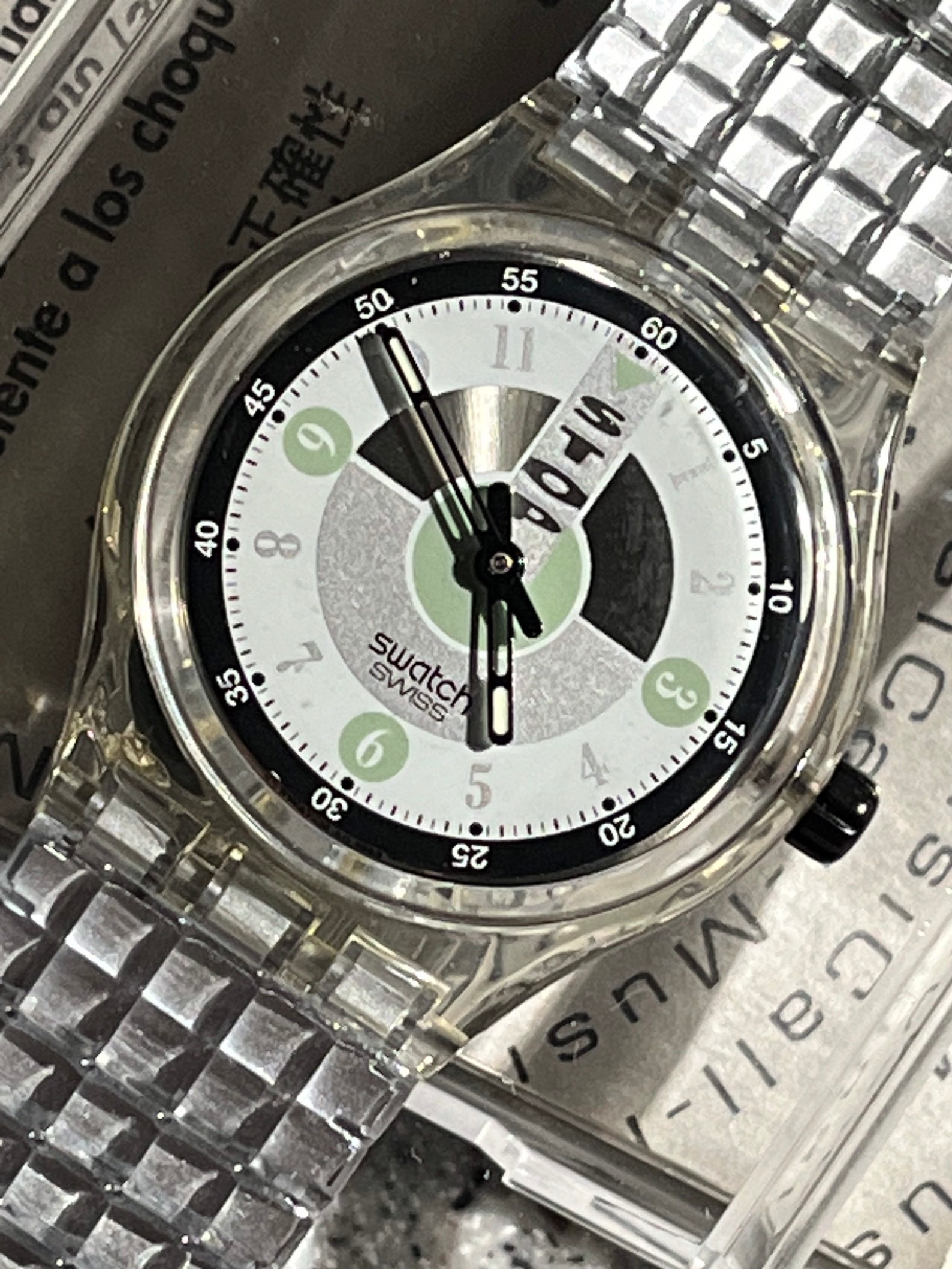 1993 Swatch Watch Vintage Never Worn in Original Box Running With ...