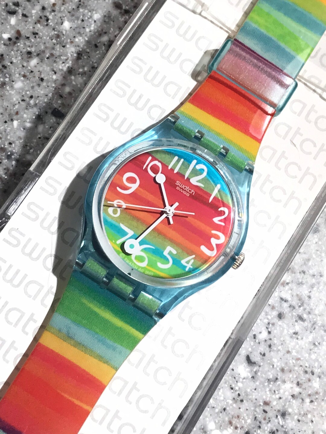 Swatch Watch Vintage 34mm Original Gents the Sky Pre Owned Excellent ...
