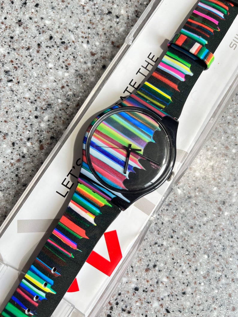 Swatch Watch RARE Time is Never Enough Time SUOZ118 New in Box - Etsy