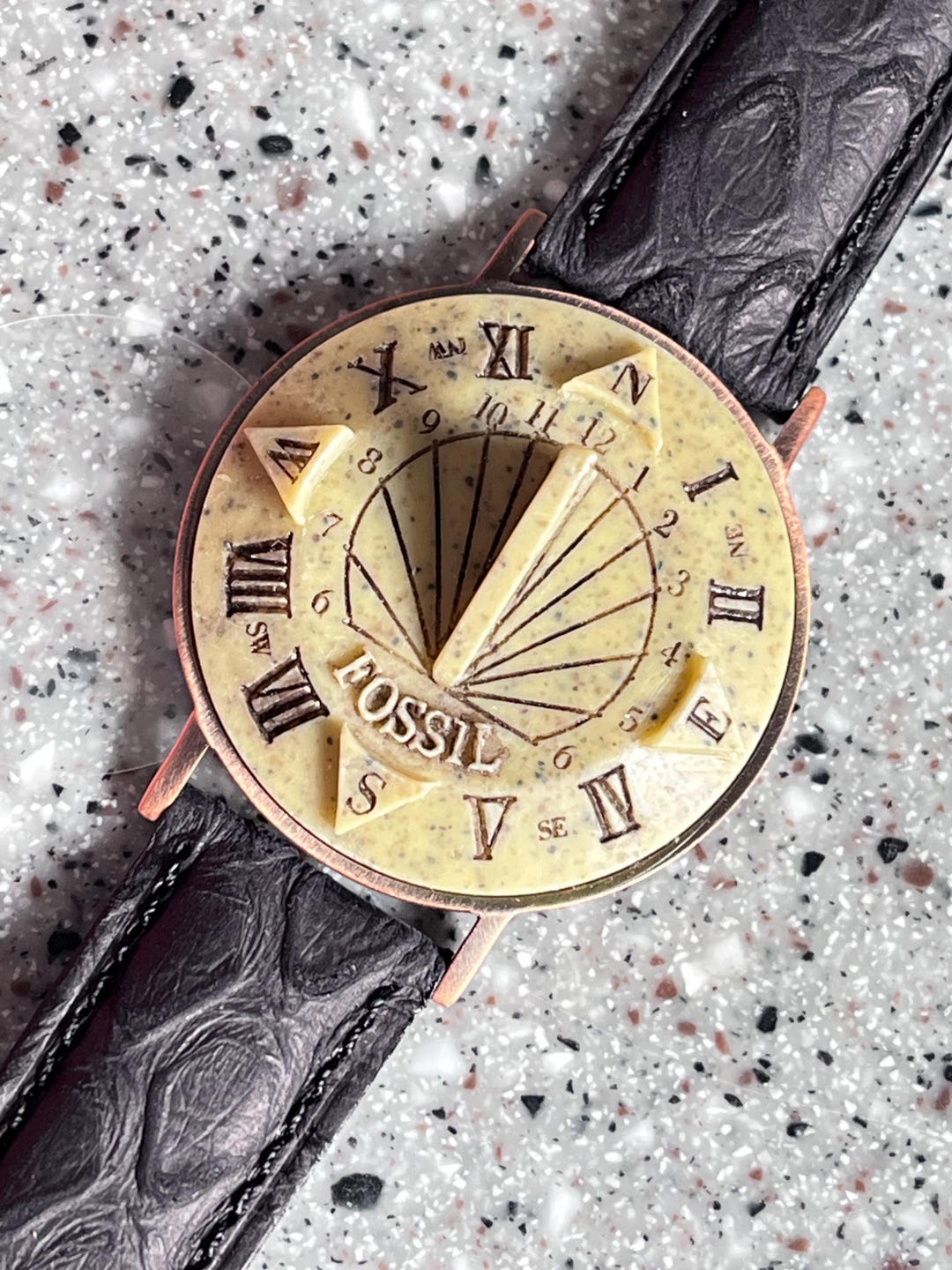 Rare Fossil Domed Sundail 1990s Rare Watch in Box Unworn, Does Not ...