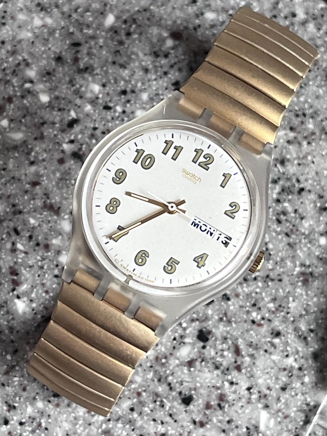 Vintage Swatch Watch 1997 Swatch Watch RARE Called MONOCULAR Has a Day ...