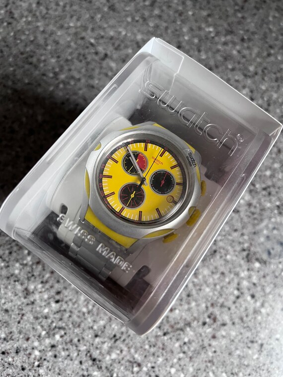 Swatch Watch Irony Analog Display Chronograph Aluminu… - Gem