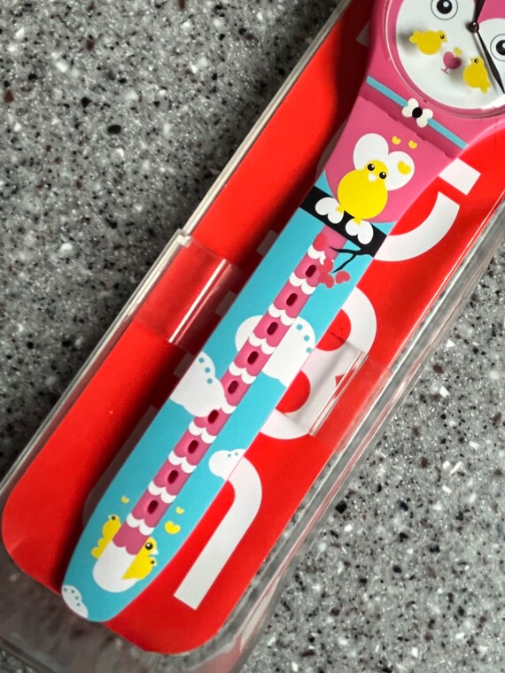 NEW fabulous FUN spring/summer Swatch Watch with bird… - Gem