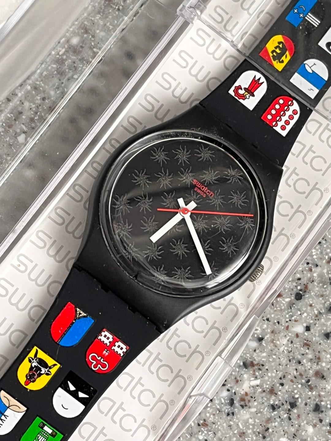 RARE New in Box Swatch D’schwizer Rare Display of Swiss Humor by Swatch ...