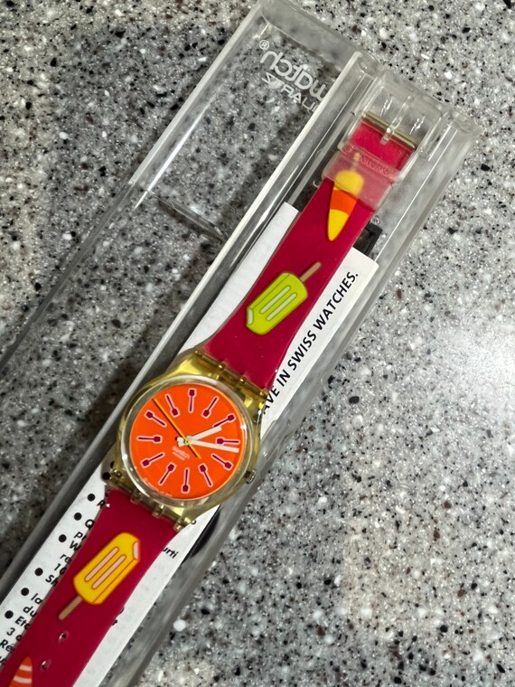 Vintage Swatch Watch NOS RARE Summer Treat GE155 neve… - Gem