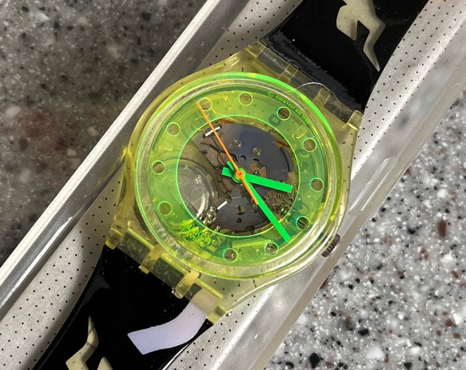1991 Swatch Vintage Watch GK133 Bermudas Never Worn in Original Box ...