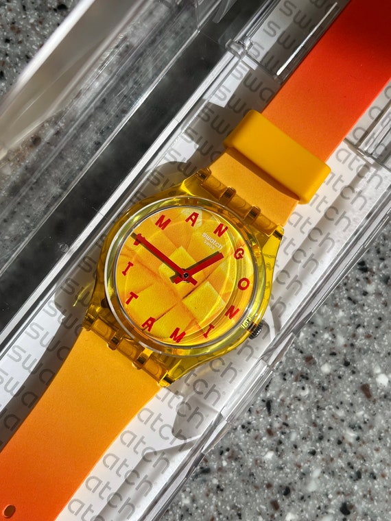 Mango Vitamin Swatch Watch really fun design beautifu… - Gem