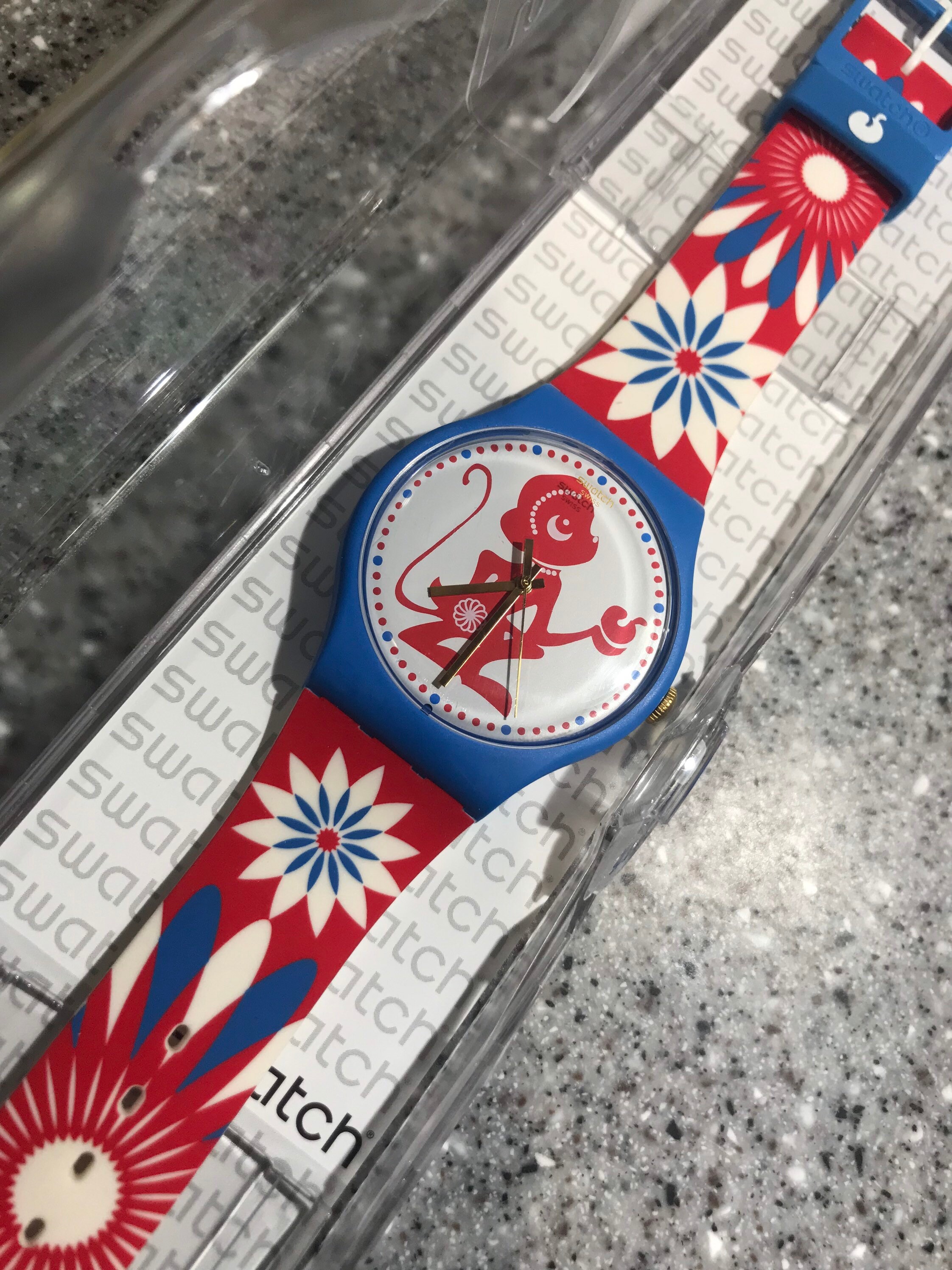 Swatch Watch Lucky Monkey 41mm Face Celebration of Chinese New | Etsy