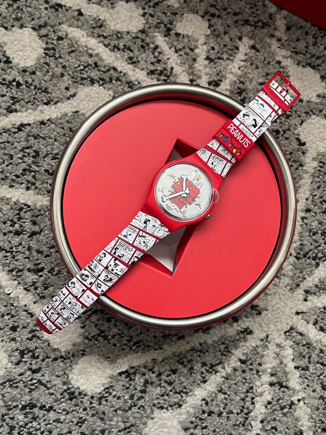 Swatch X Peanuts Snoopy Chomp Holiday Special Swatch Watch - Etsy UK