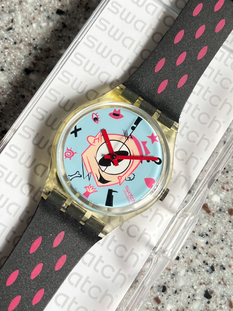 Vintage Swatch Watch With New Band Pre-owned Excellent - Etsy