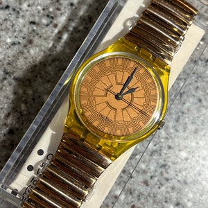 Vintage Swatch Watch 1991 Copper Dusk With Rose Colored - Etsy