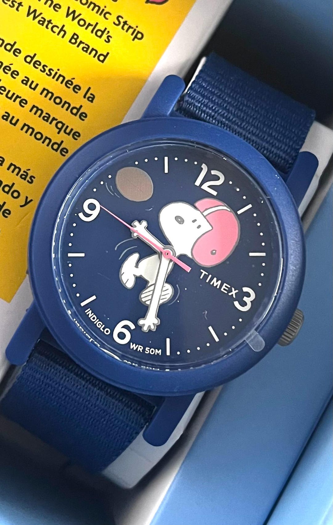 Timex X Peanuts 40mm Snoopy Football Lights up With a Push of the Crown ...