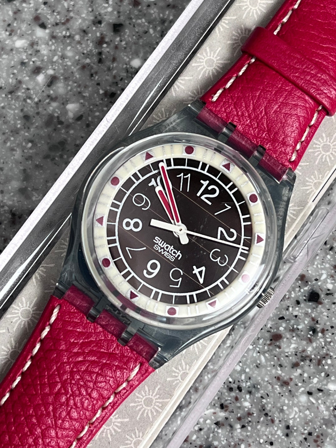 1996 Spring Summer Collection Solar Swatch Watch Fuoco SRN101 Diameter ...