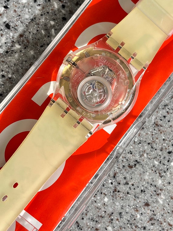 Swatch Vintage Jelly in Jelly RARE watch with rhinest… - Gem