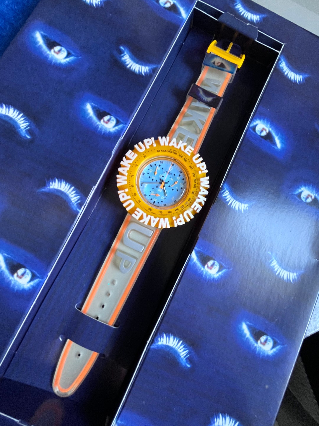 Swatch Watch VINTAGE NEW Unworn Spike Lee RARE Chrono Scuba Wake Up ...