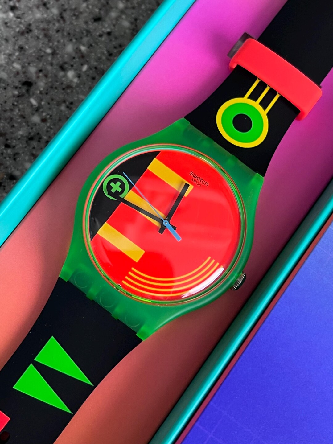NEW 41mm Swatch Neon Rider a Great Fun Re-boot From an Early 90s Design ...