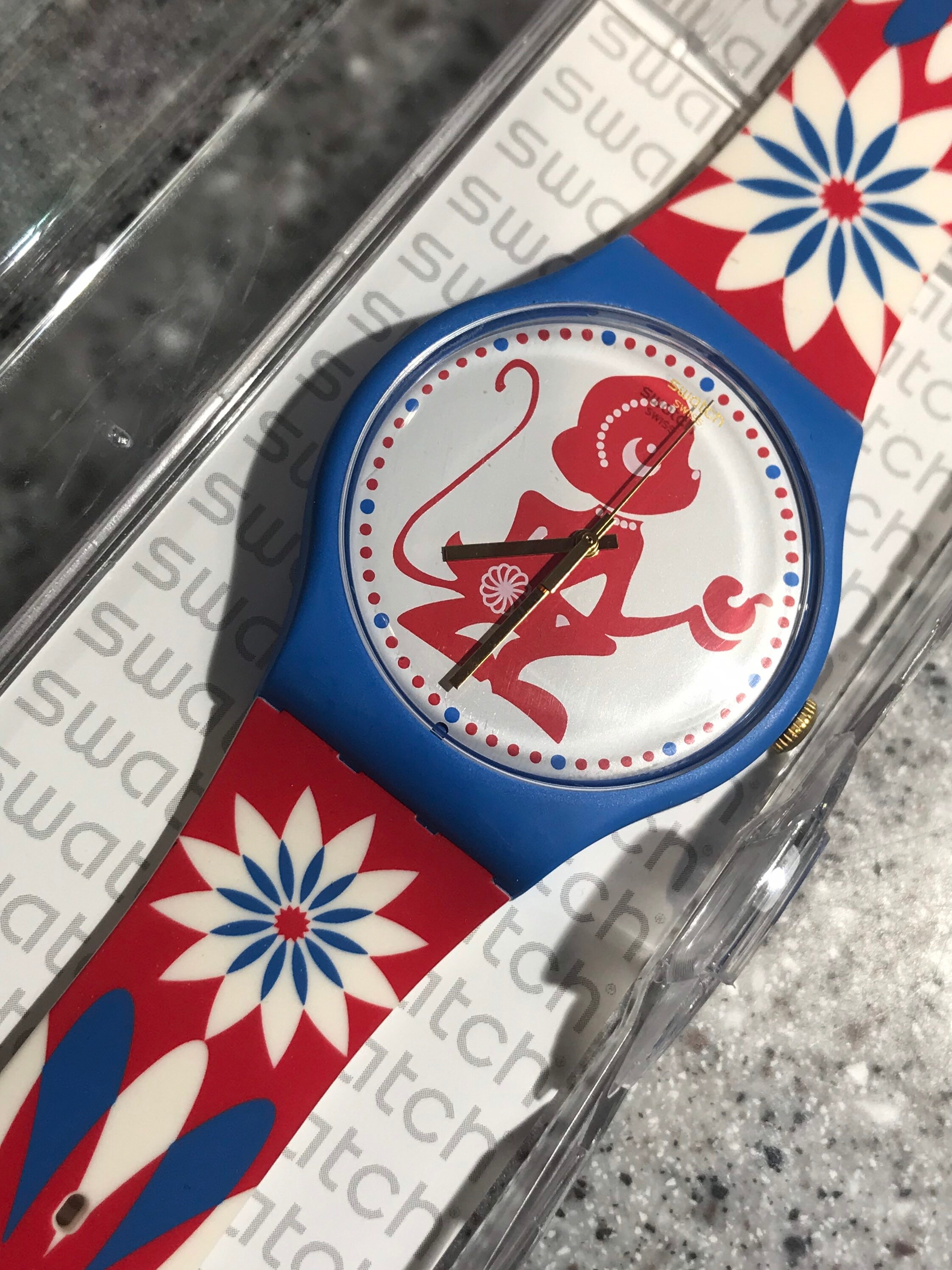 Swatch Watch Lucky Monkey 41mm Face Celebration of Chinese New | Etsy