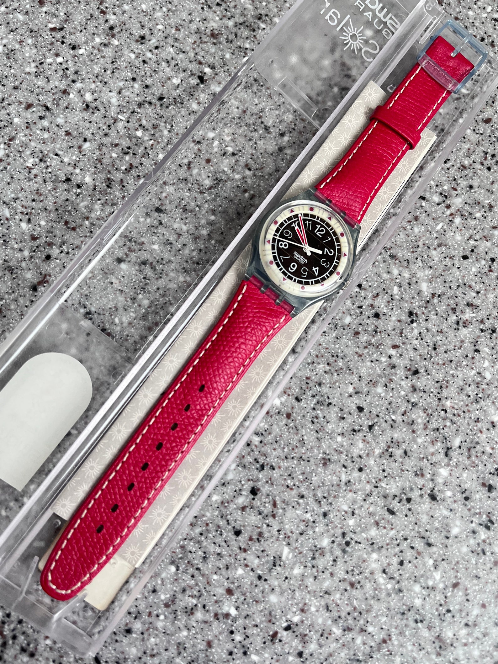 1996 Spring Summer Collection Solar Swatch Watch Fuoco SRN101 Diameter ...