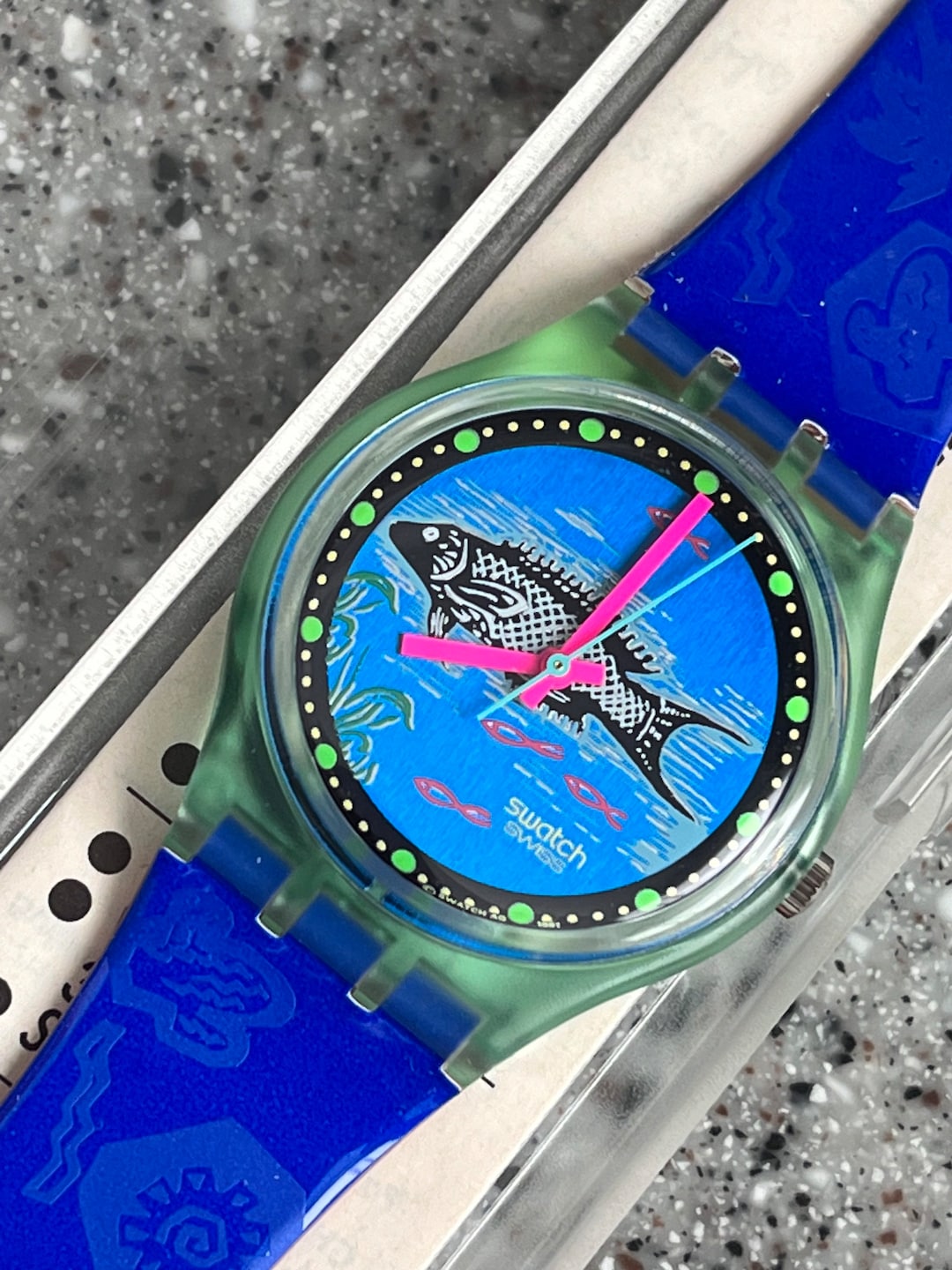 Vintage Swatch Watch All Original 1991 Called Frische With Fish on Dial ...