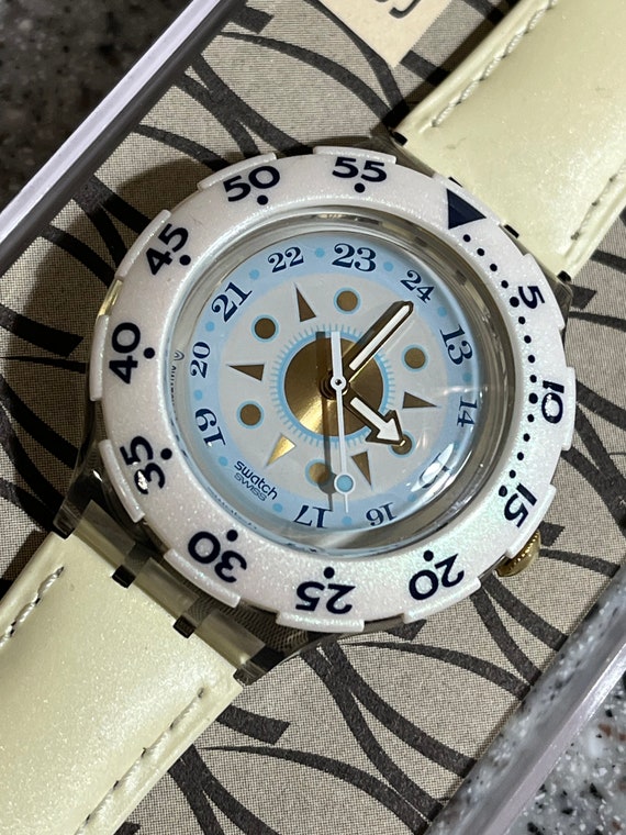 1996 Swatch Watch Vintage SCUBA SDK126 Creme De La Cr… - Gem