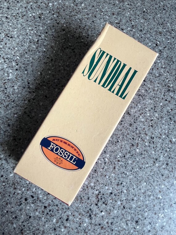 Rare Fossil domed Sundail 1990s rare watch in box unw… - Gem