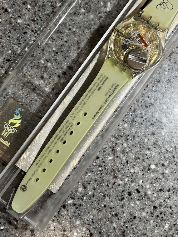 RARE Vintage Swatch Watch Sebastian Coe Moscow 80 Los… - Gem
