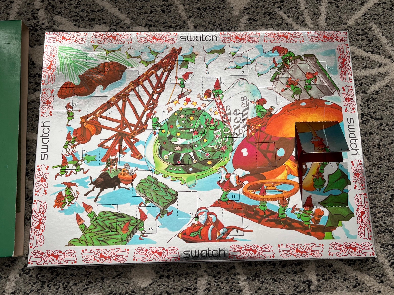 Vintage 1997 Swatch Christmas Special “seasons Greetings” GZ900 Advent ...