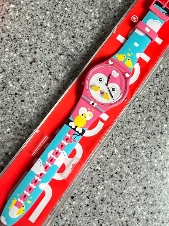 NEW fabulous FUN spring/summer Swatch Watch with bird… - Gem