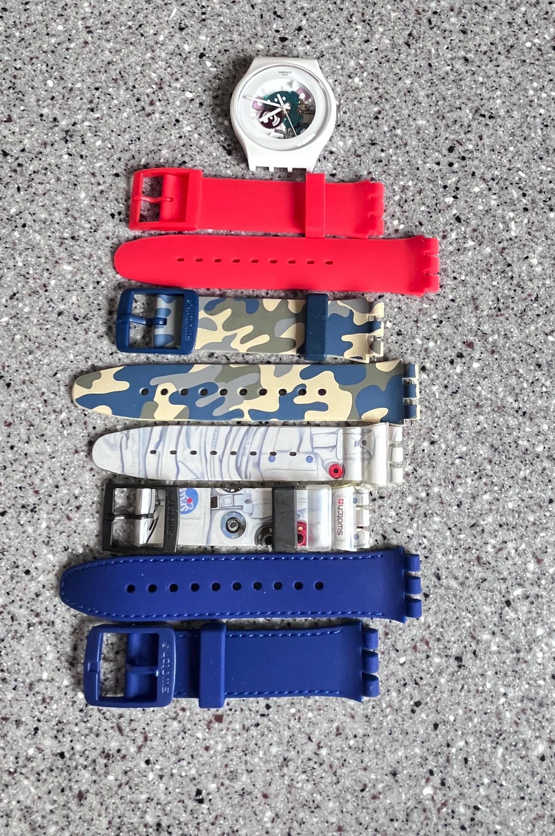 Swatch Watch Replacement Bands for 41mm Swatch Watch Face Each Flexible ...