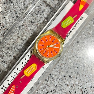 Vintage Swatch Watch NOS RARE Summer Treat GE155 Never Worn With ...