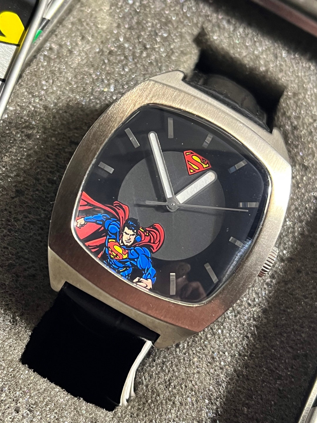Warner Bros. Vintage Super Man Wristwatch Year 2000 With New Band and ...