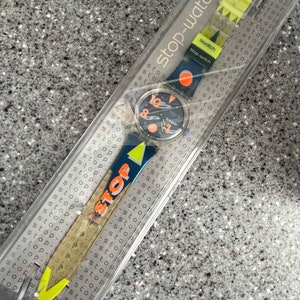 Vintage Swatch Watch Stop Watch Swiss Made RARE Model SSK102 New Never ...