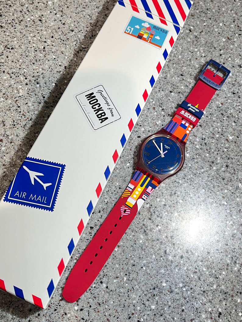 Destination Swatch Watch Mockba Moscow Rare and Limited Swatch - Etsy