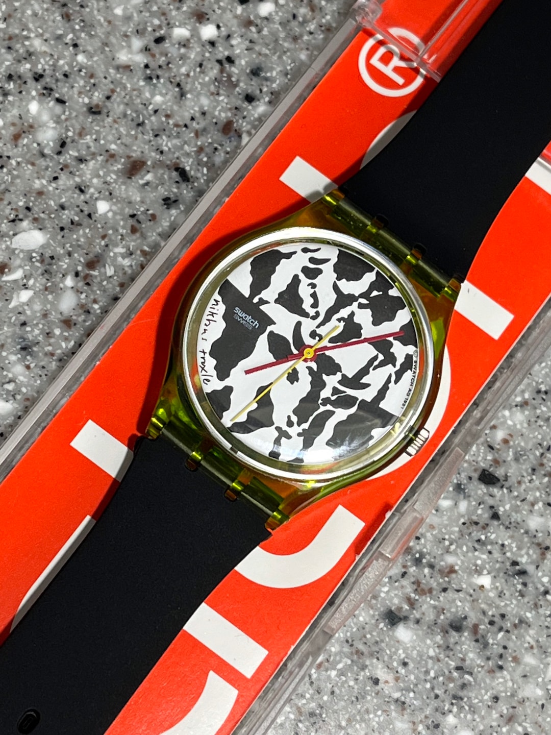 Swiss Art Vintage Swatch Watch 1991, Numbered Limited Edition Never ...