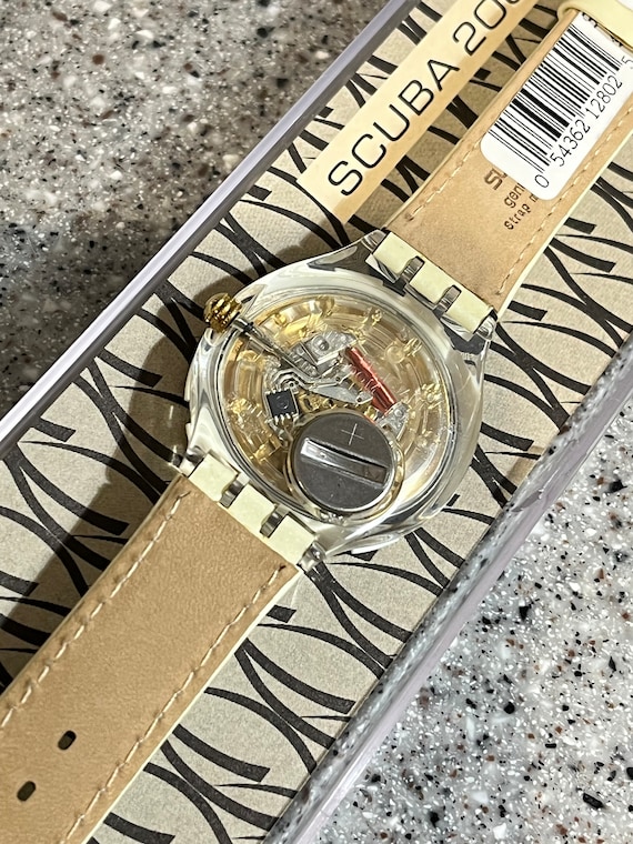 1996 Swatch Watch Vintage SCUBA SDK126 Creme De La Cr… - Gem