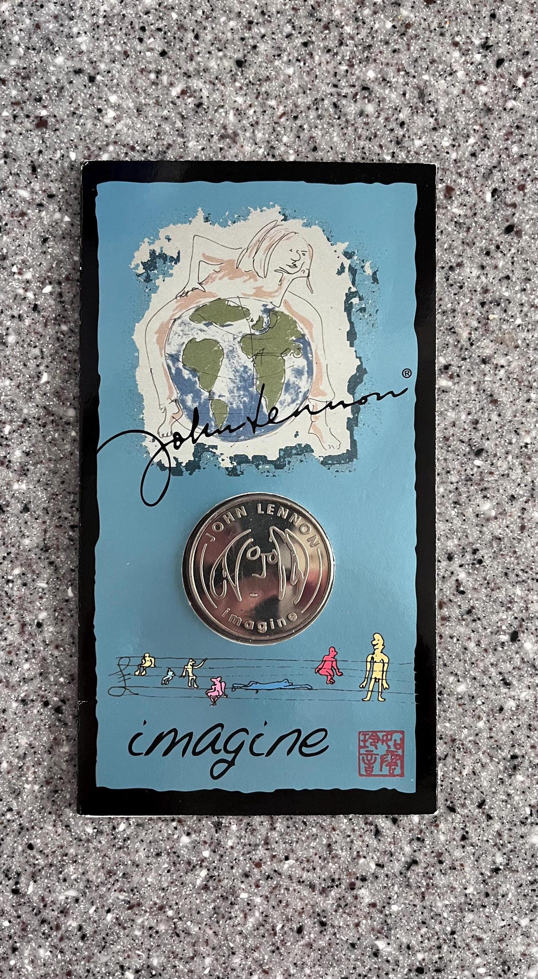 Vintage 1998 RARE Commemorative John Lennon Imagine One Troy Ounce .999 ...