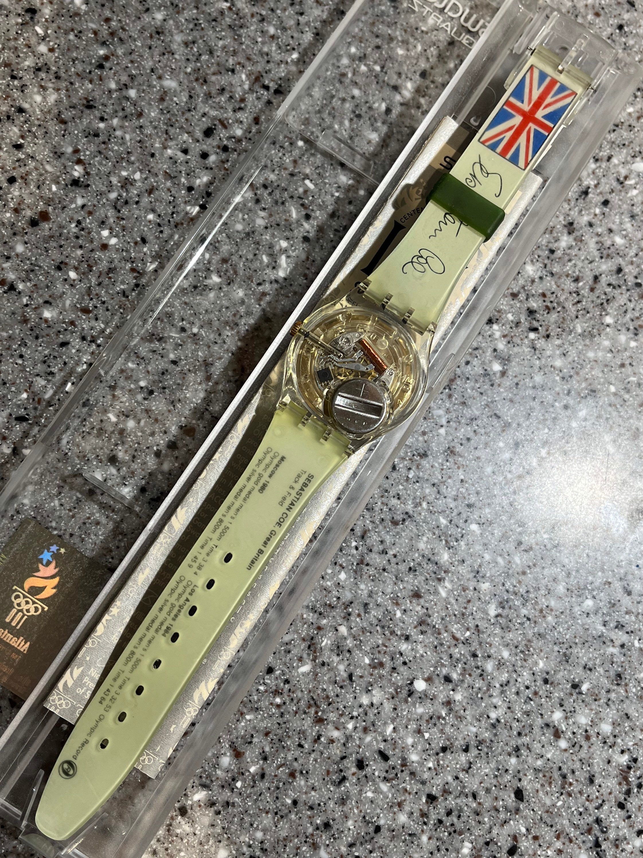 RARE Vintage Swatch Watch Sebastian Coe Moscow 80 Los Angeles 84 ...