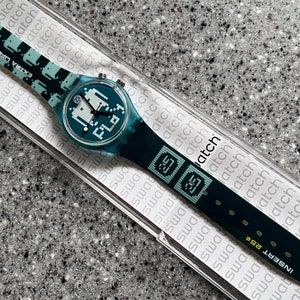 1998 Vintage Swatch Watch Loomi Backlight Monster Game GG901 Working ...