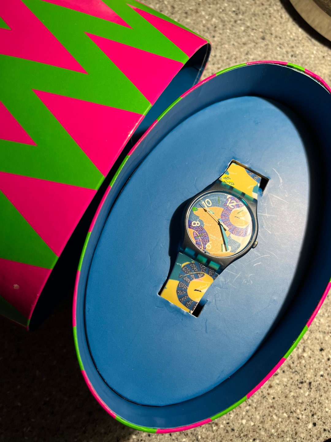 Special NEW Swatch Watch in Decorative Box 41mm Silicone Band Ram or ...