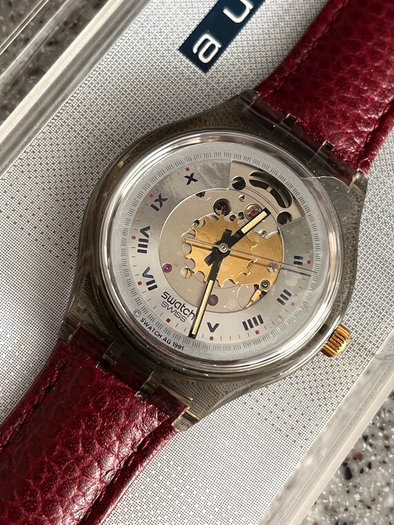 Swatch Vintage Automatic Rubin SAM100 Watch 1991 Bran… - Gem